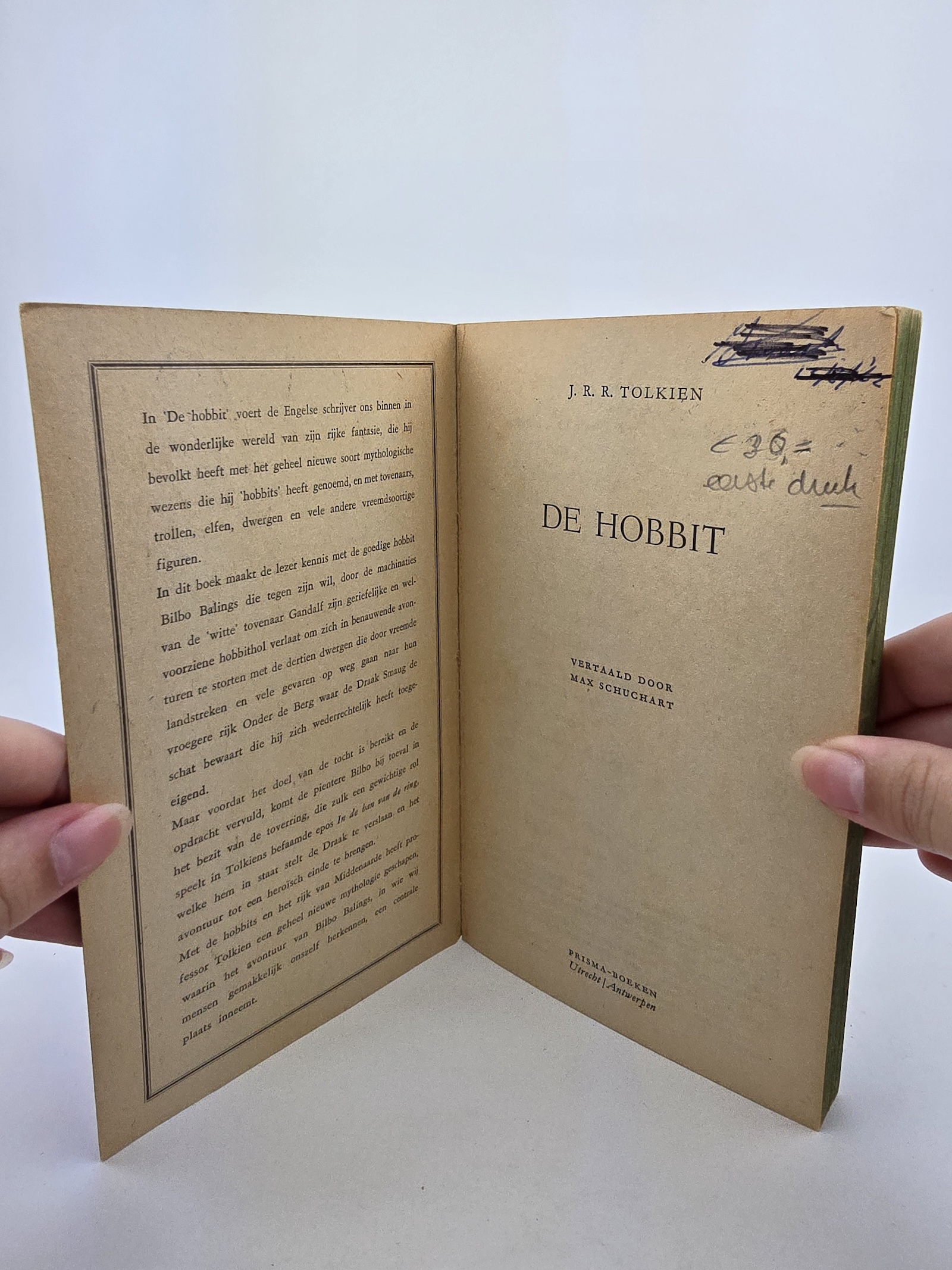 J.R.R. Tolkien, De Hobbit, Dutch, paperback, 1960, 1st printing - clp1142