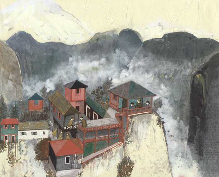 Rivendell original art by Cor Blok